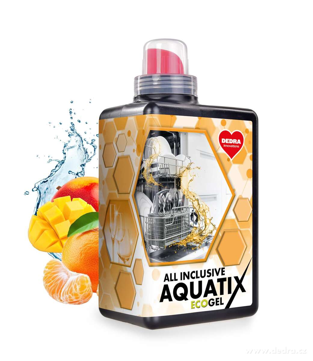 AQUATIX | gel do myčky nádobí | 55 mytí | ALL INCLUSIVE účinek | DEDRA ...