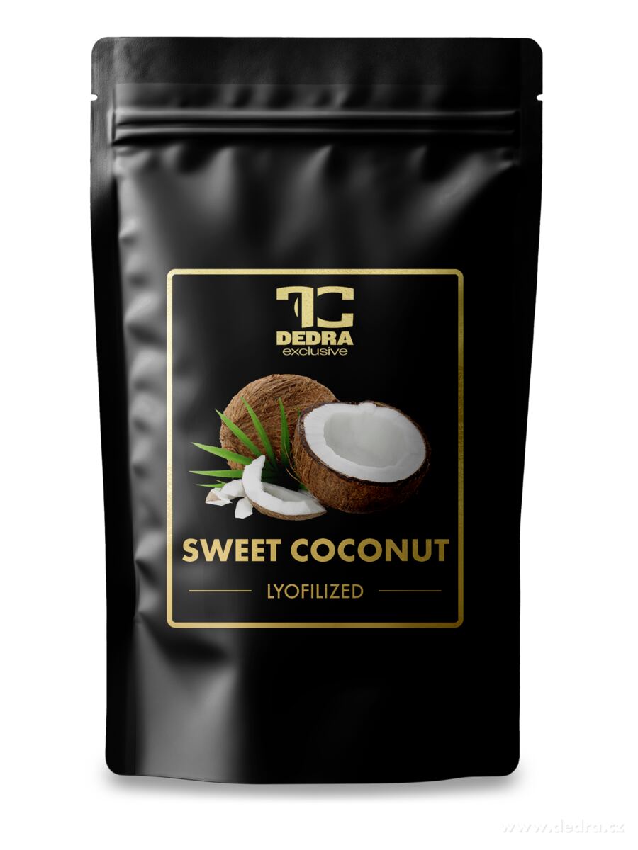 KŘEHKÝ KOKOS | lyofilizované plátky, ovoce sušené mrazem | 50 g | DEDRA eshop